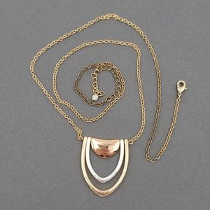 NRO | Jewelry | Nro Gold Silver Tone Modernist Necklace | Poshmark